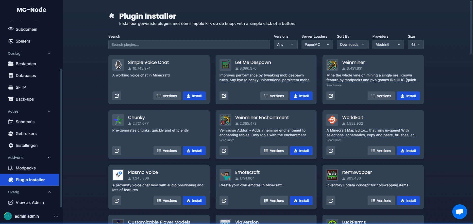 Goedkoopste Minecraft Server Hosting - MC-Node